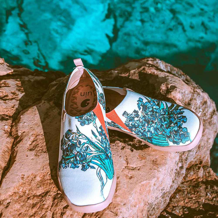 UIN] スリッポン レディース ローファースリッポン アート旅行靴 幅広